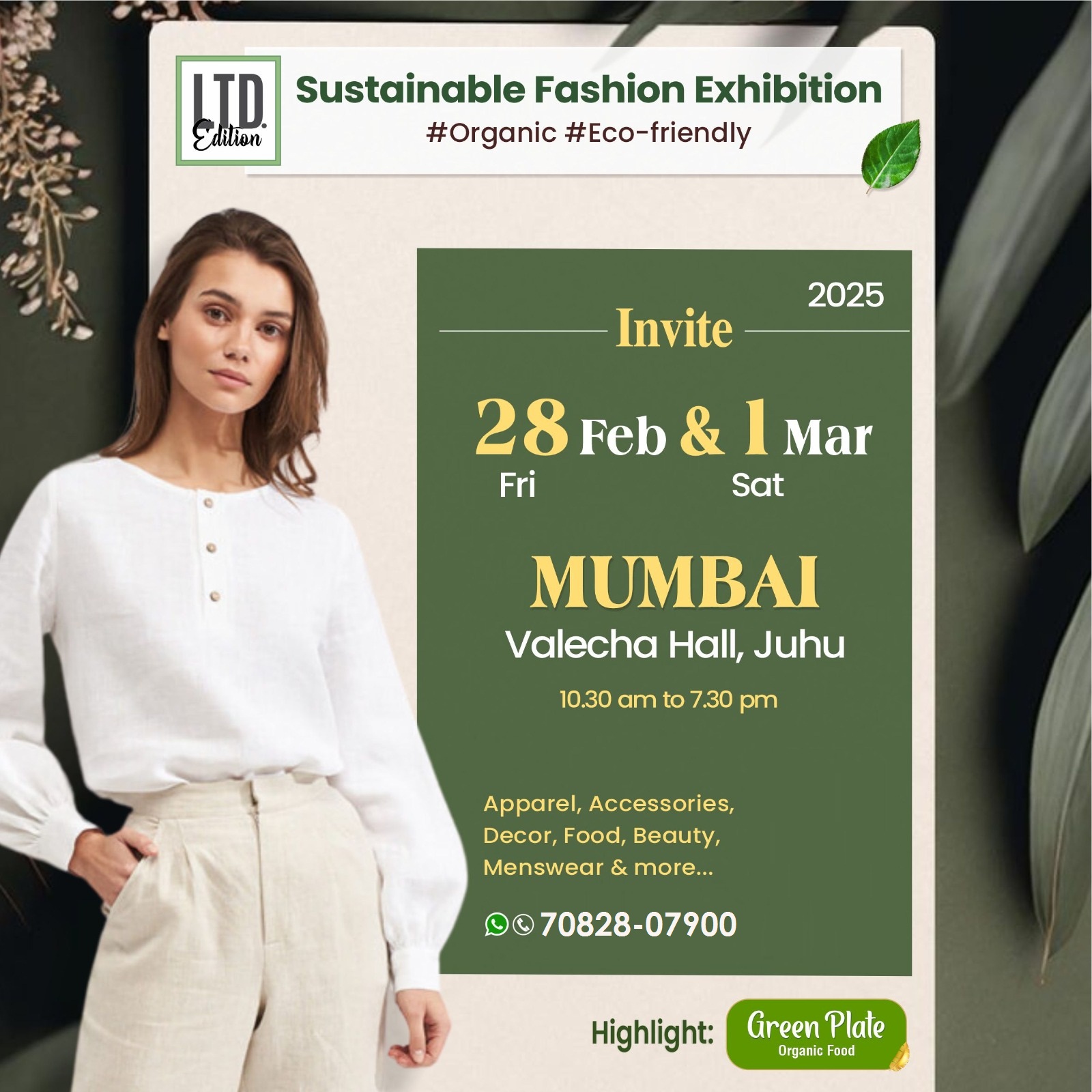 Sustainable Fashion & Lifestyle Exhibition At Valecha Hall, Juhu ...