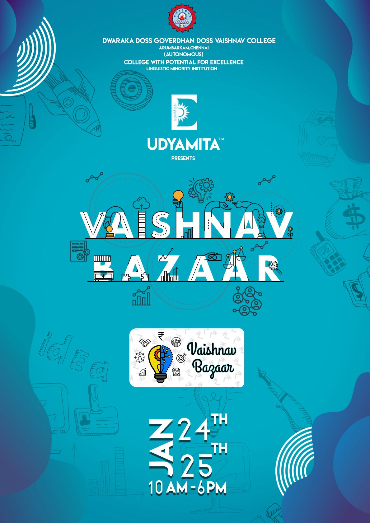 Vaishnav Bazaar 2020 At D.G. Vaishnav College, Chennai On 24-25 January 2020