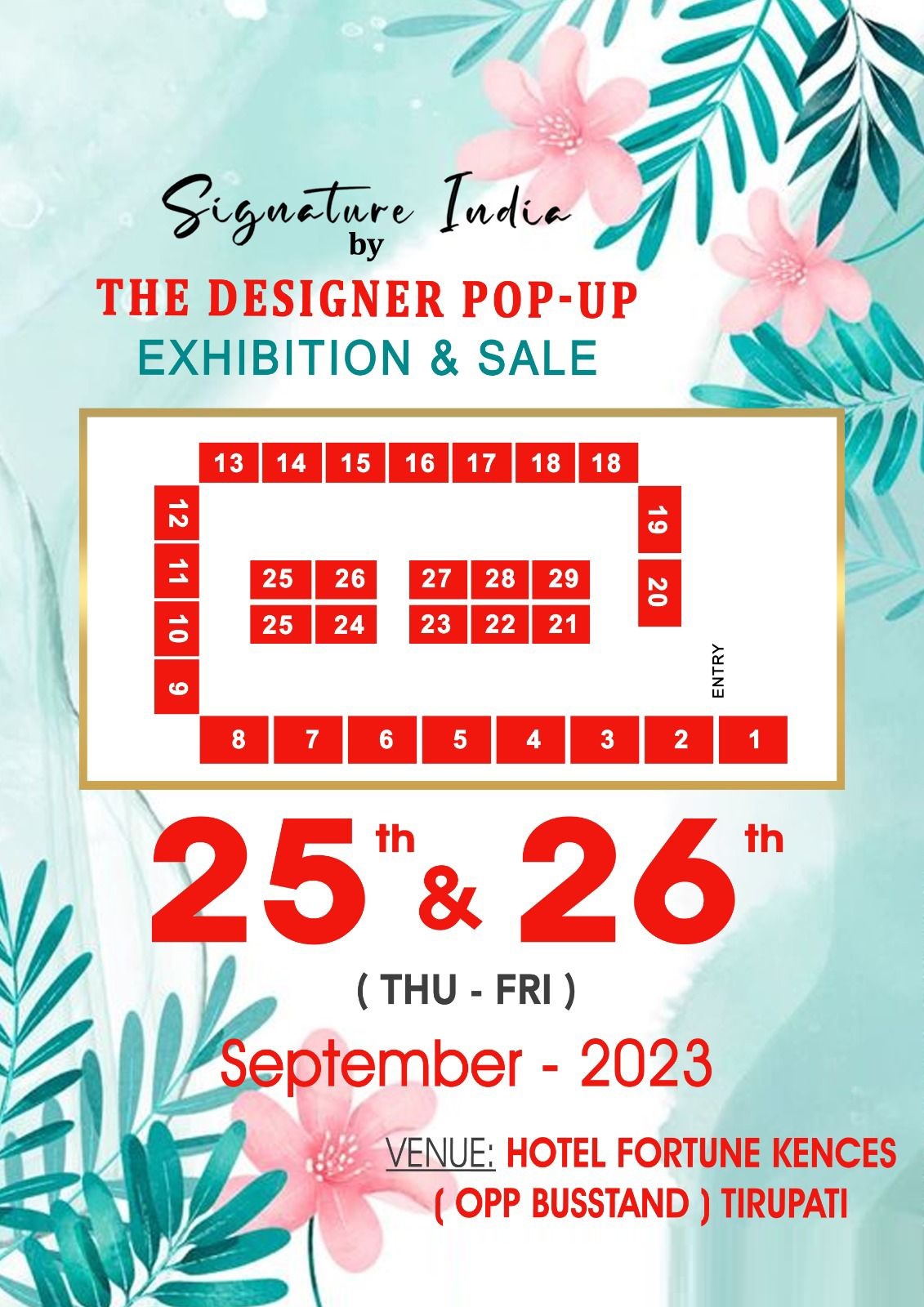 The Designer Pop Up Exhibition At Hotel Fortune Kences, Opposite Bus ...