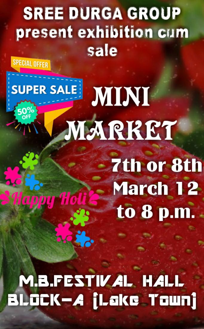 Mini Market At M. B. Festival Hall, Kolkata On 7-8 March 2020