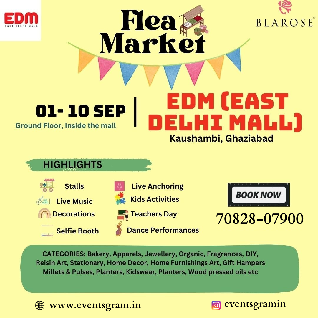 Flea Market At Ground Floor, EDM (East Delhi Mall), Kaushambi ...