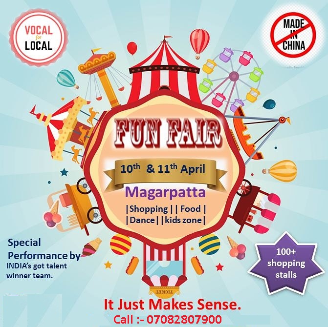 Fun Fair At Magarpatta, Besides Seasons Mall, Pune On 10-11 April 2021